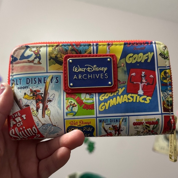 Disney | Bags | Disney Archives Colorful Comic Wallet | Poshmark